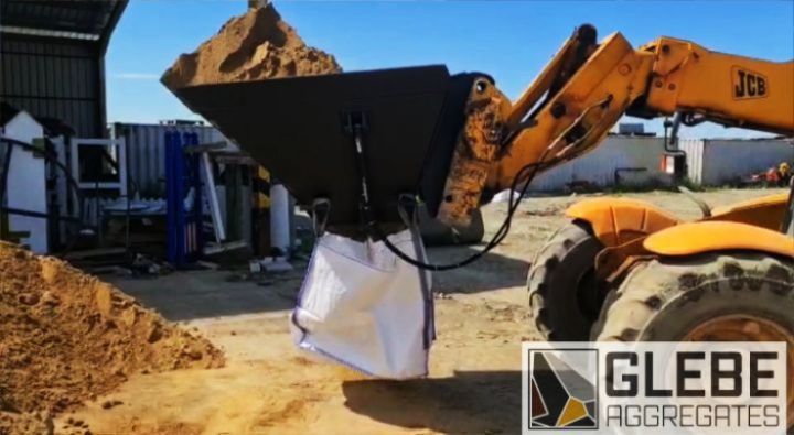New multi-bag hydraulic bagging bucket. – Glebe Aggregates